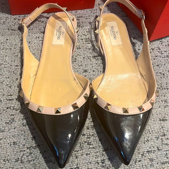 Valentino Garavani | Shoes | Valentino Garavani Rockstudded Slingbacks ...